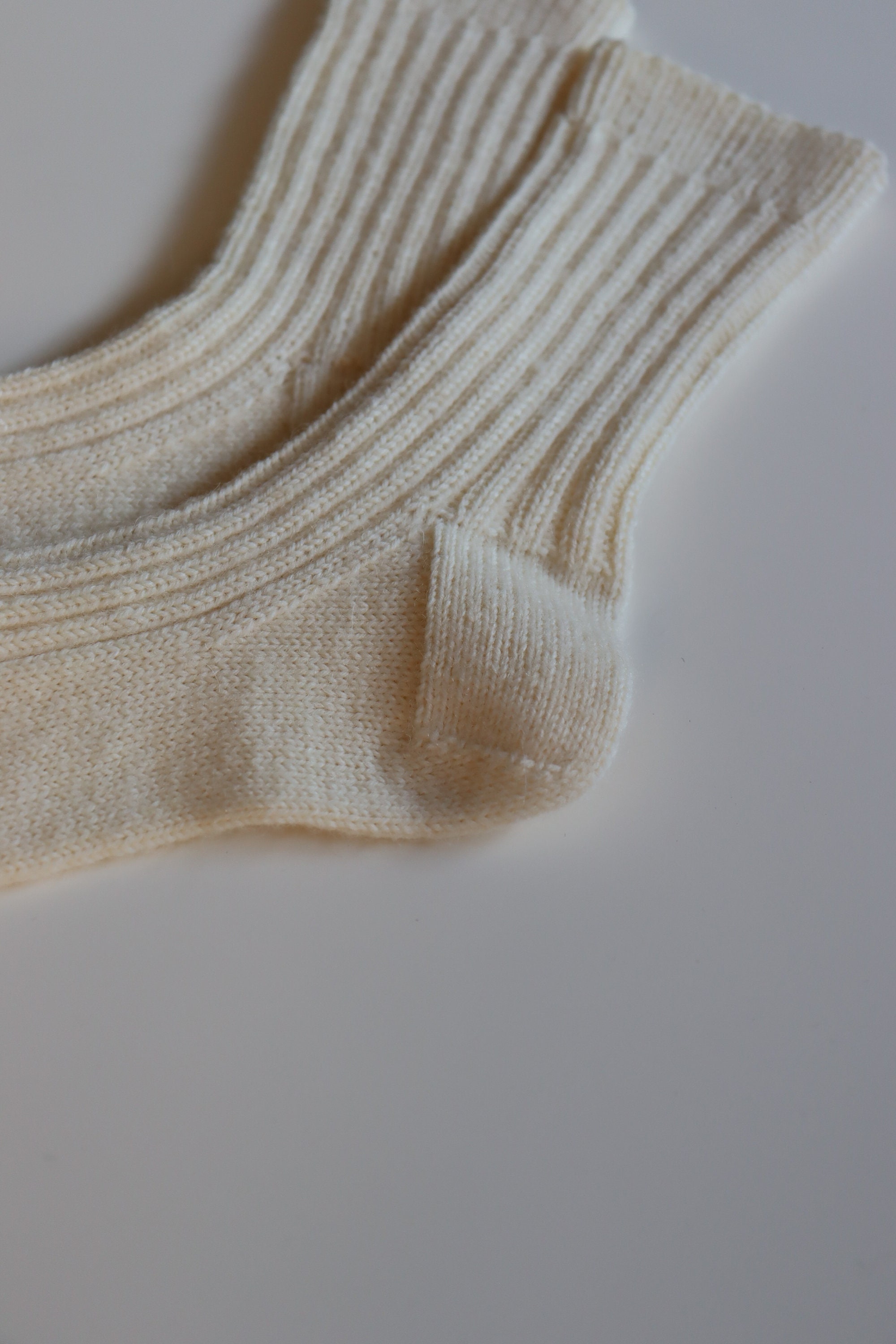 Ribbed Minimalistic Hand-knitted Wool Socks Superwash Yarn Boot & Home ...