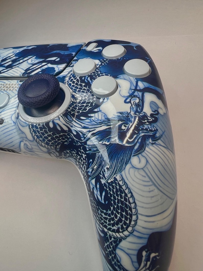 Blue Dragon PS5 Controller Shell – Custom Dualsense Design - Etsy