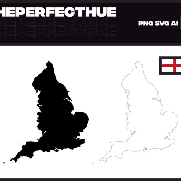 England Map Outline Svg - Etsy