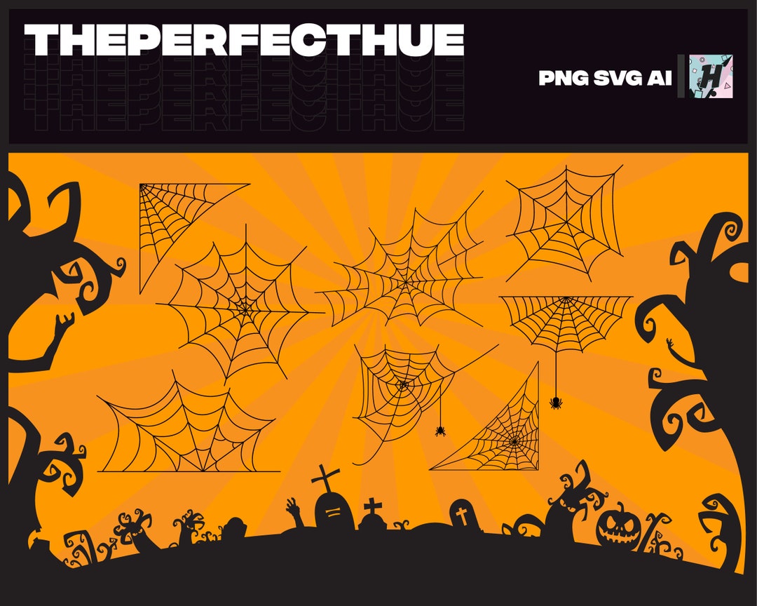 Cobweb Vector Silhouettes, Monster Svg, Halloween Scary Designs, Svg ...