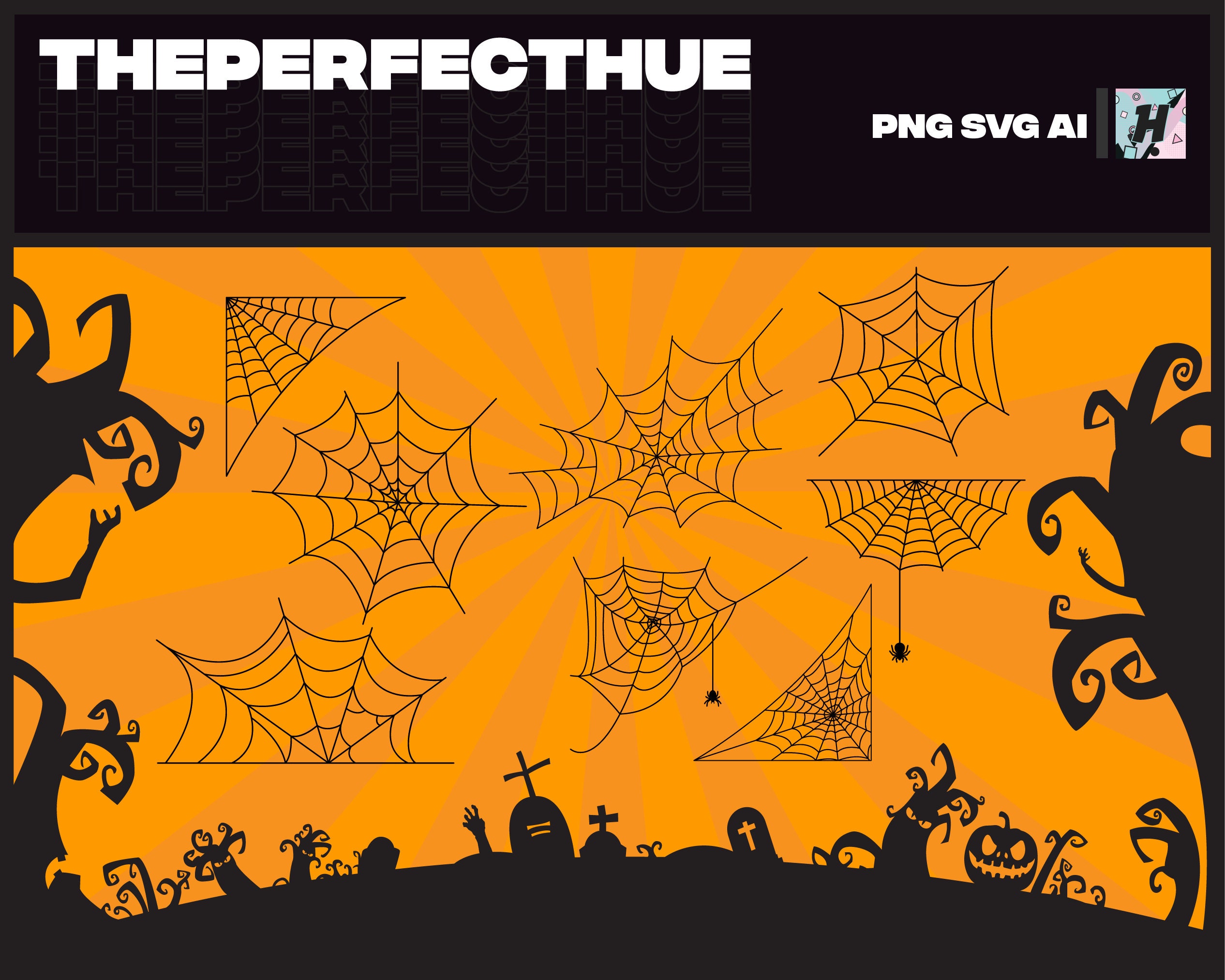 Cobweb Vector Silhouettes, Monster Svg, Halloween Scary Designs, Svg ...