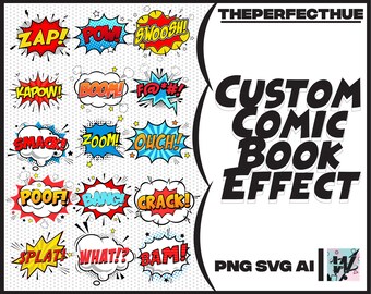 Comic Book Svg | Etsy