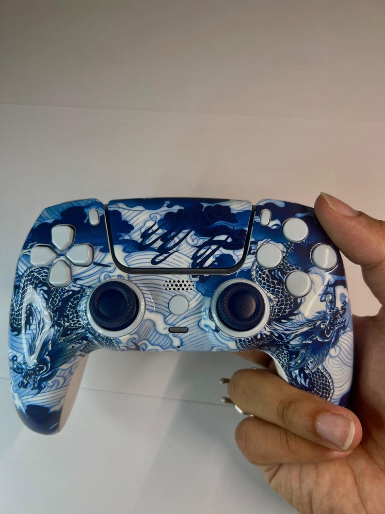Blue Dragon PS5 Controller Shell – Custom Dualsense Design - Etsy