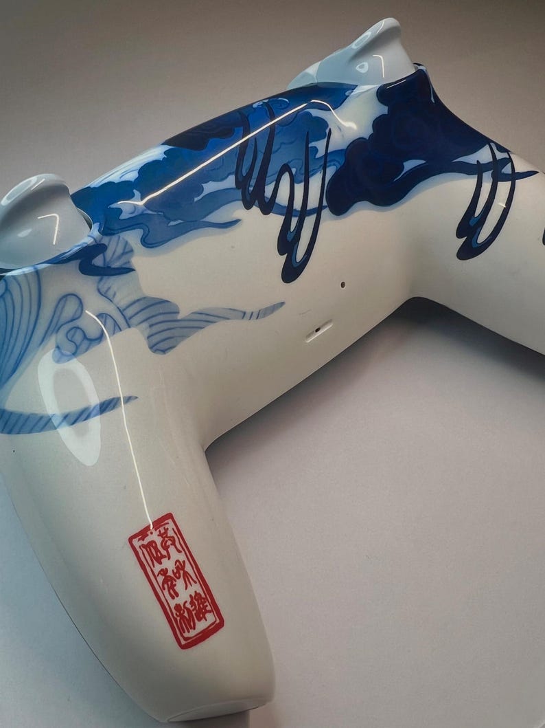 Blue Dragon PS5 Controller Shell – Custom Dualsense Design - Etsy