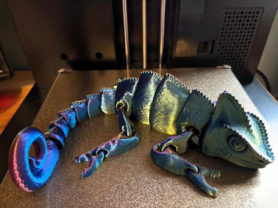 3D Printed Chameleon - Etsy