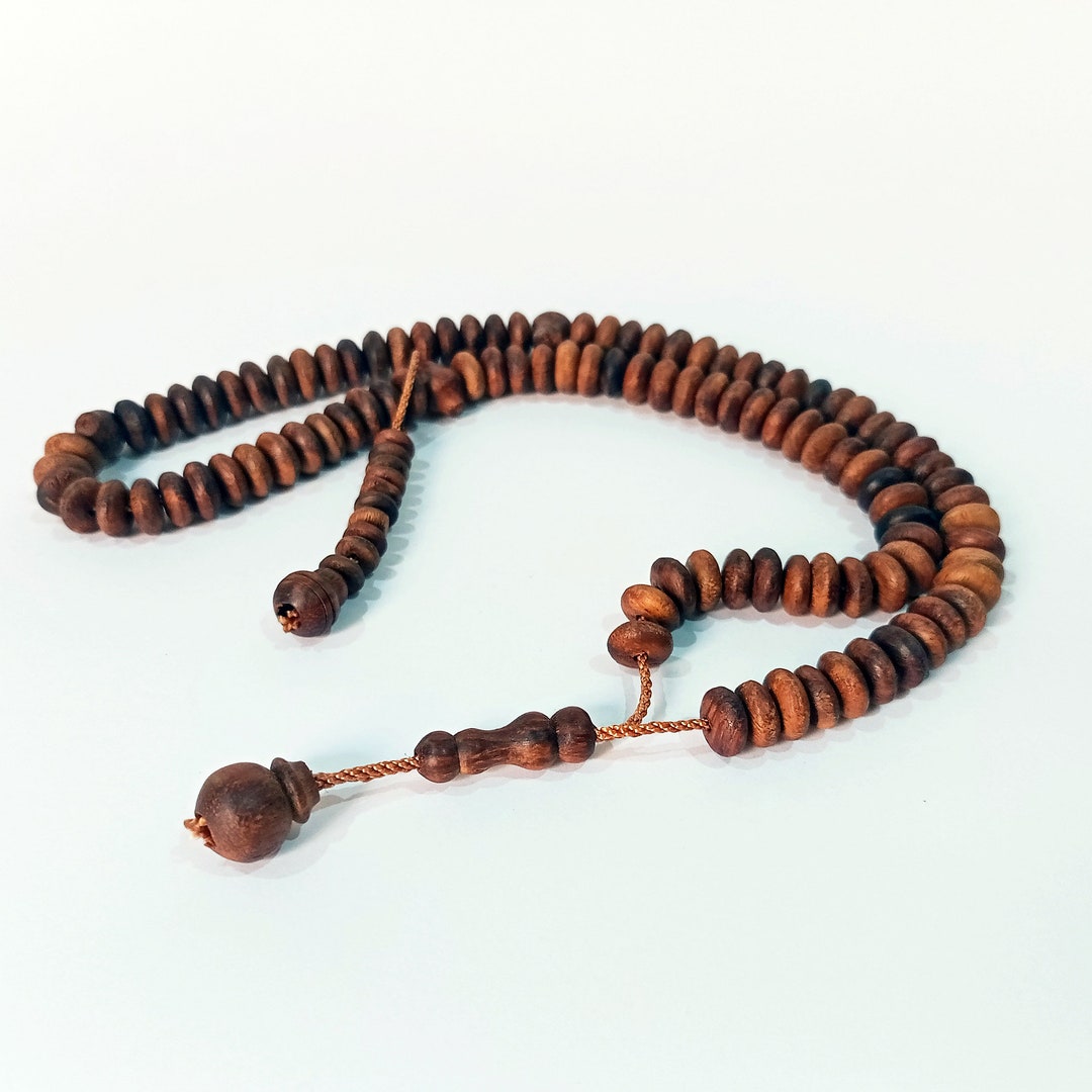 Prayers Beads Made by Brown Wood, Tasbih Counter Premium Quality Rosary ...