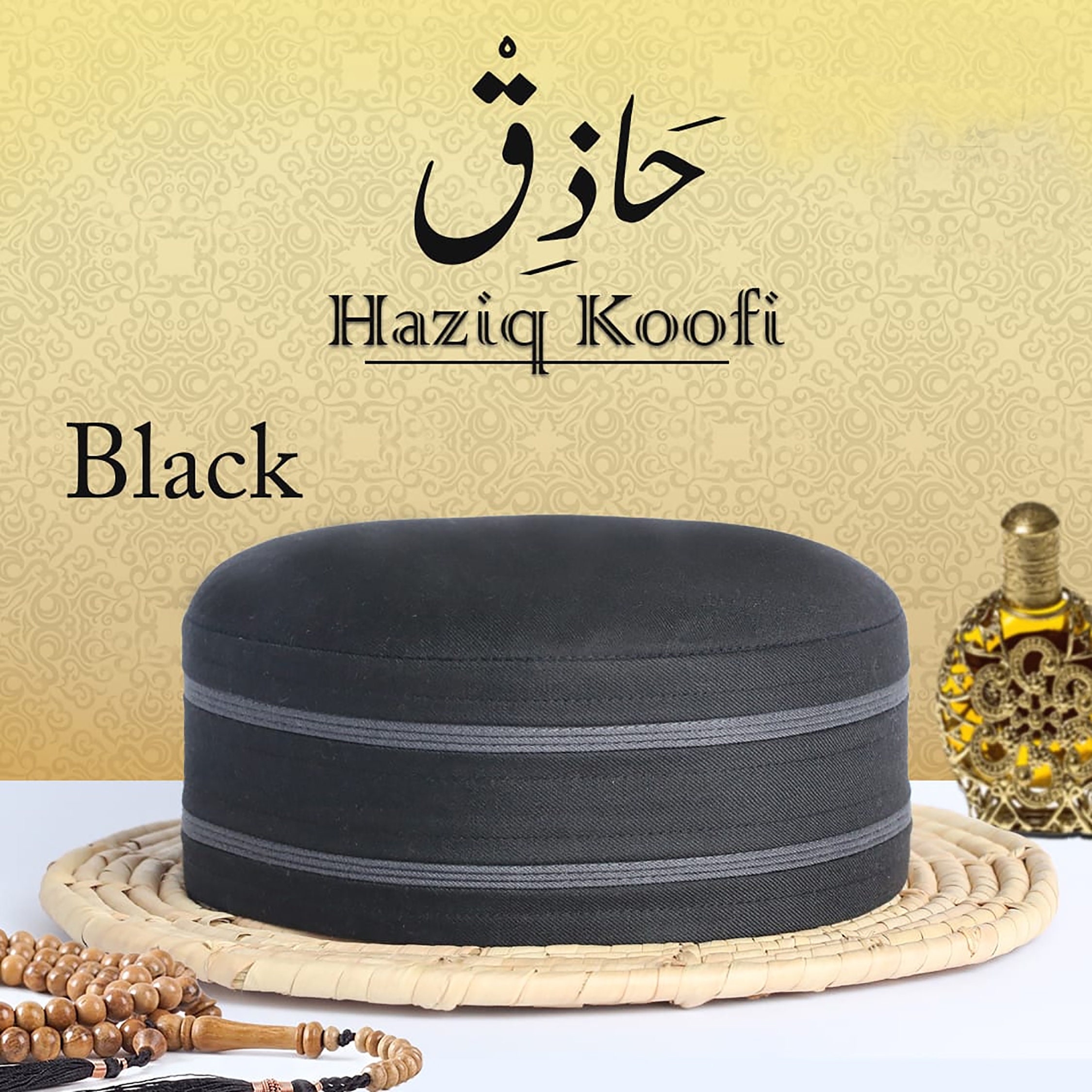 Hazik Koofi Hand Made Men Skull Cap Muslim Islamic Prayer Hat Islamic ...