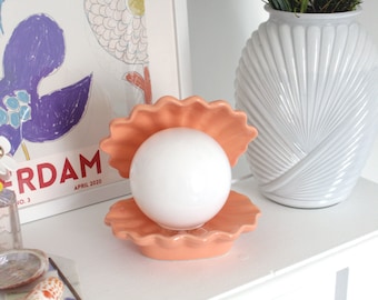 Lampe coquillage Rose Pink Clam shell lamp - Etsy France