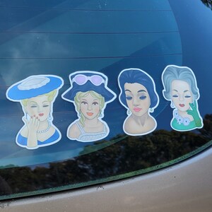 Lady Head Vase Kitschy Sticker Cute Retro Lady Stickers Vintage Kitsch ...