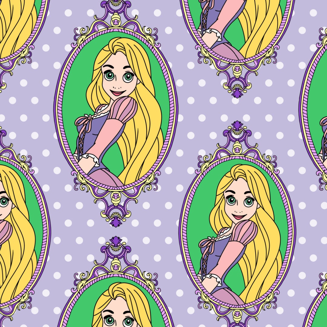 Rapunzel Tangled Princess Seamless Design Fabric Digital Paper - Etsy