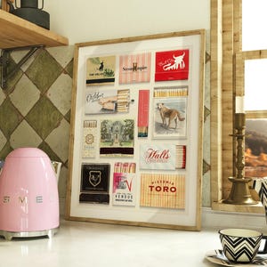 CUSTOM Matchbook Art | Personalized Digital Matchbox Wall Art Gift ...