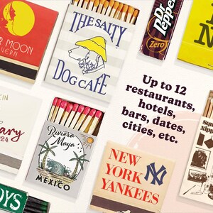CUSTOM Matchbook Art | Personalized Digital Matchbox Wall Art Gift ...