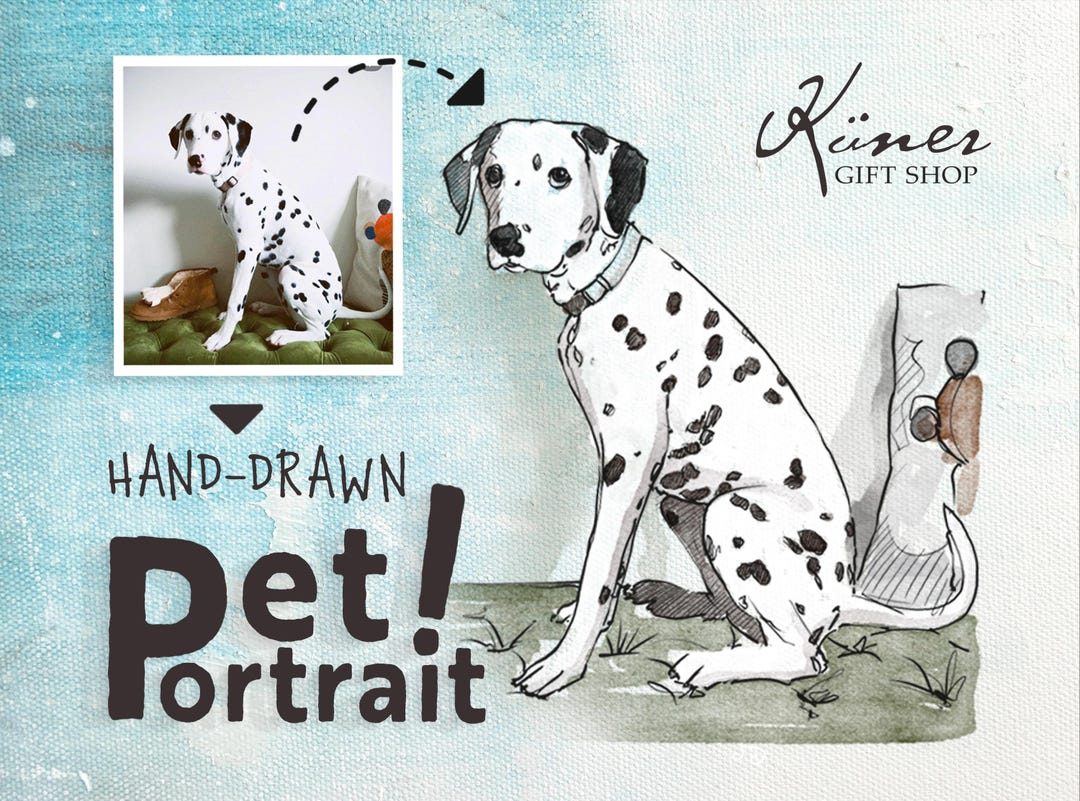 Custom Dog Painting, Custom Pet Portraits, Drawing From Photo ...