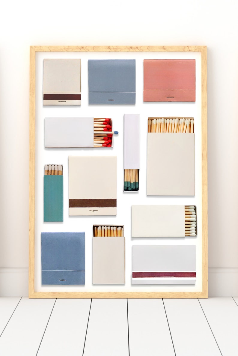 Blank Matchbook Digital Download Matchbox Print Personalized Digital ...