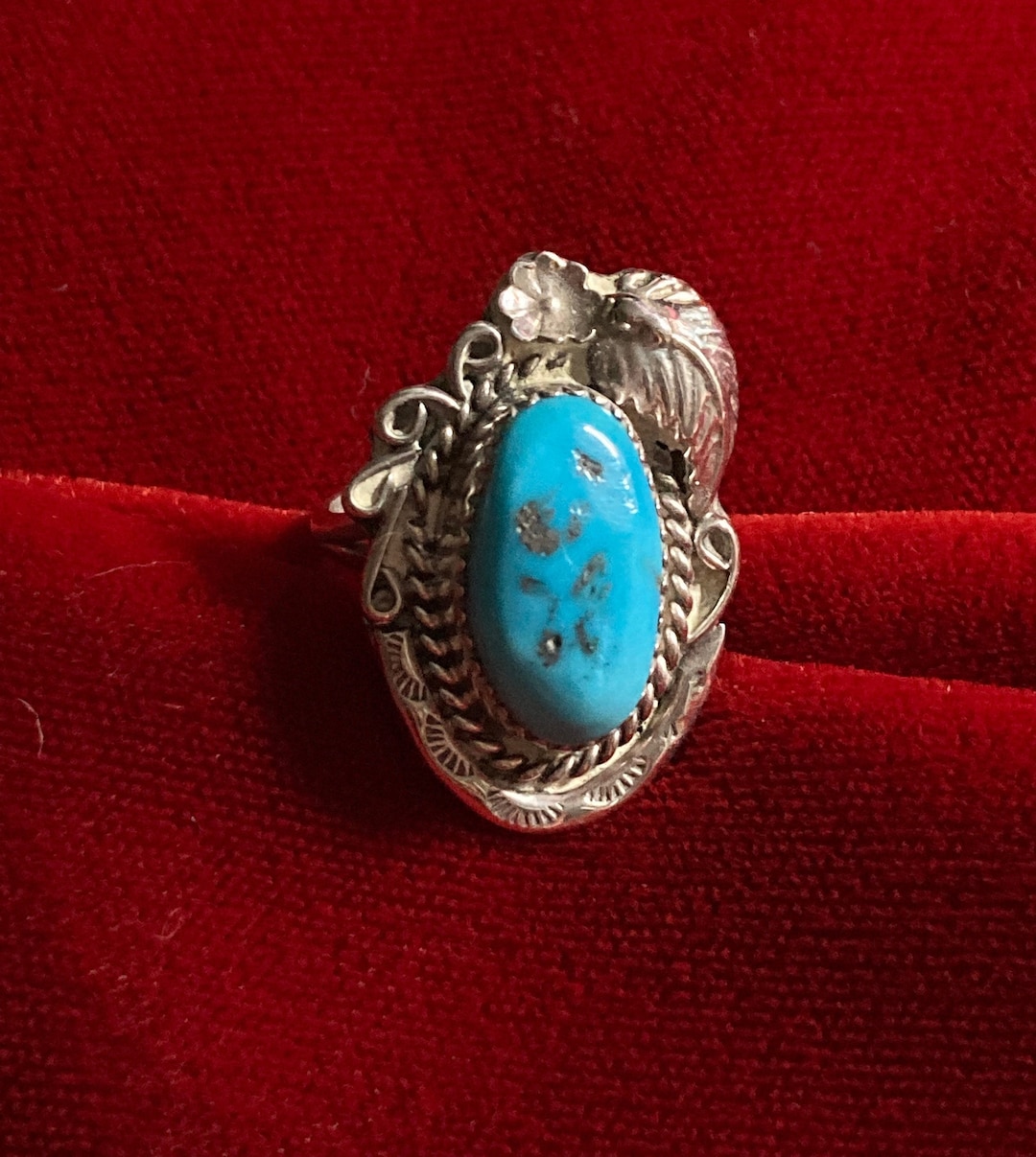 Turquoise Vintage Turquoise Ring - Etsy
