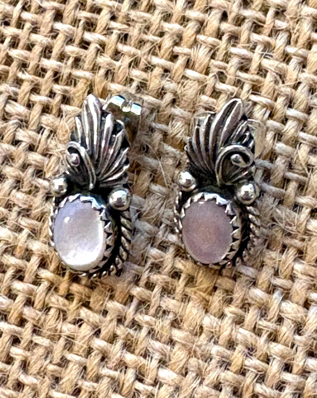 Pink Mollusk Navajo Post Earrings - Etsy