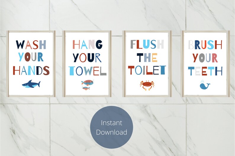 Ocean Bathroom Instant Download - Etsy