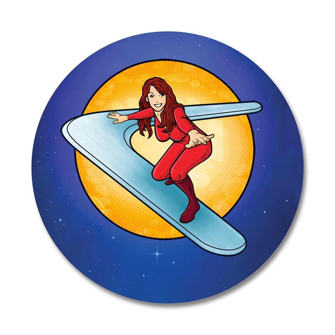 Boomerang Girl Indoor/outdoor Vinyl Sticker - Etsy