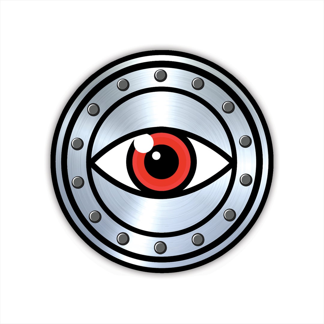 Holographic Robotic Eyeball Indoor/outdoor Vinyl Sticker - Etsy
