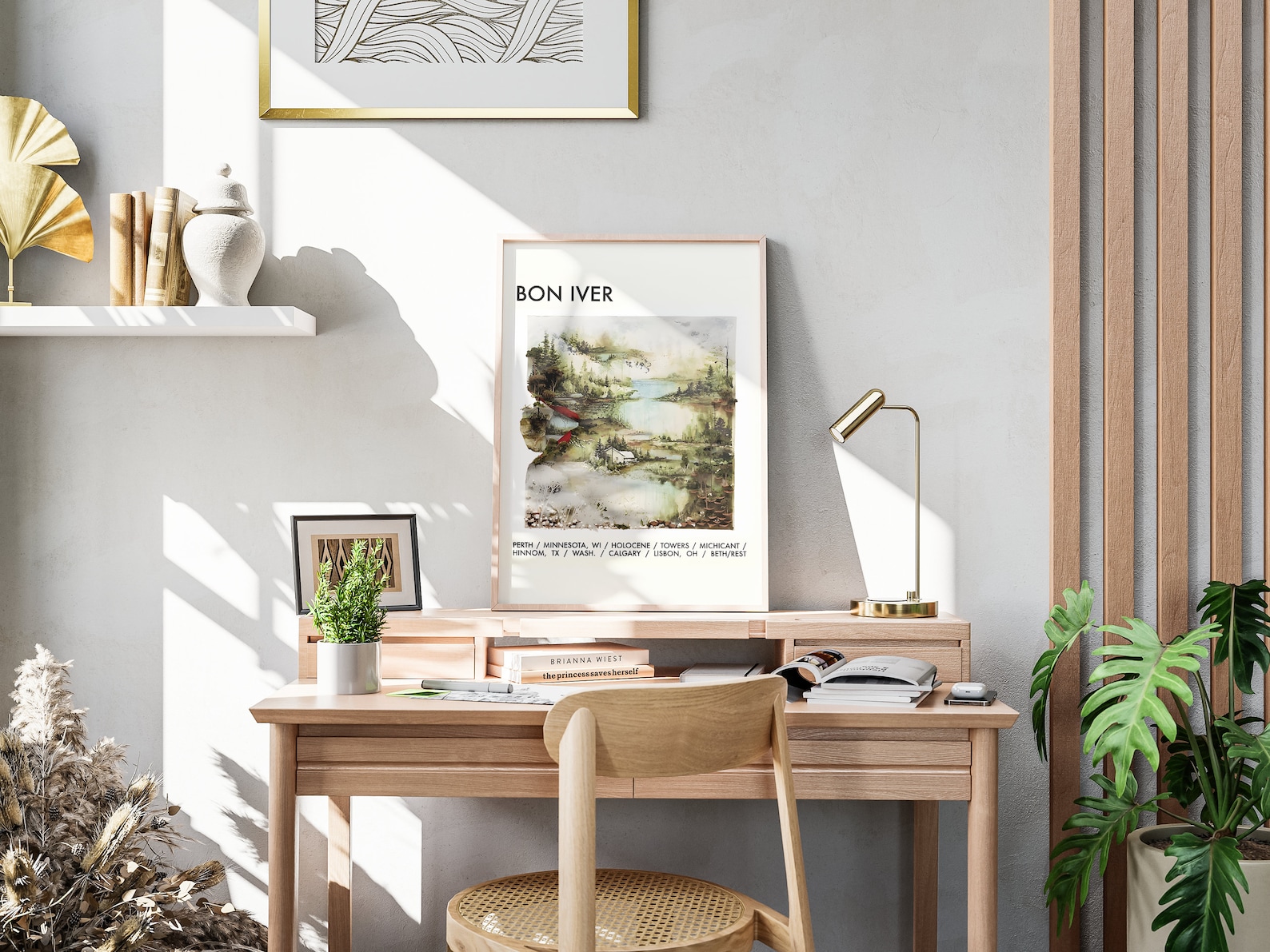 Bon Iver Canvas Art Bon Iver Album Cover Poster Bon Iver Album Wall Art ...