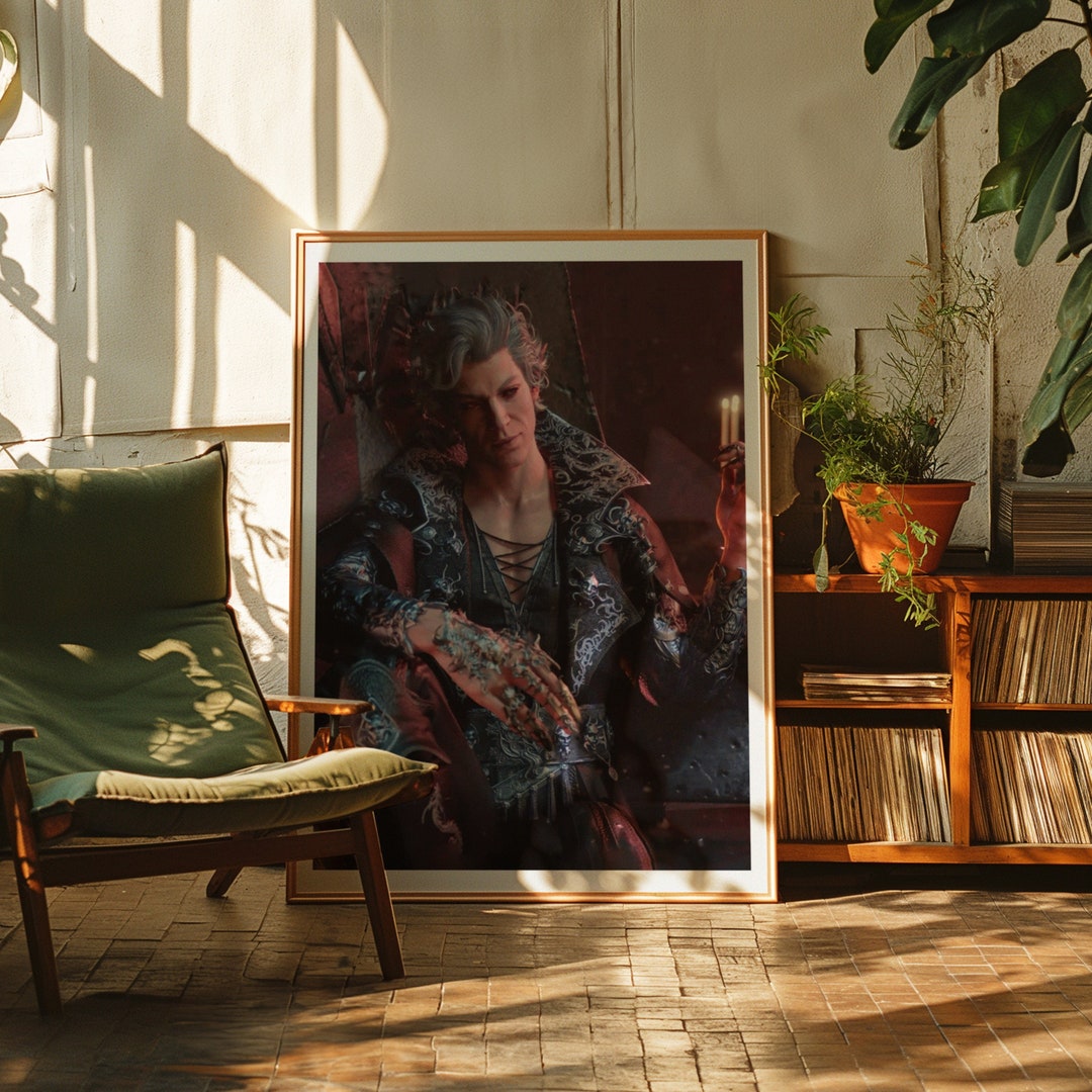 Astarion in Gortash's Outfit Poster Canvas Art Framed Print Baldurs ...