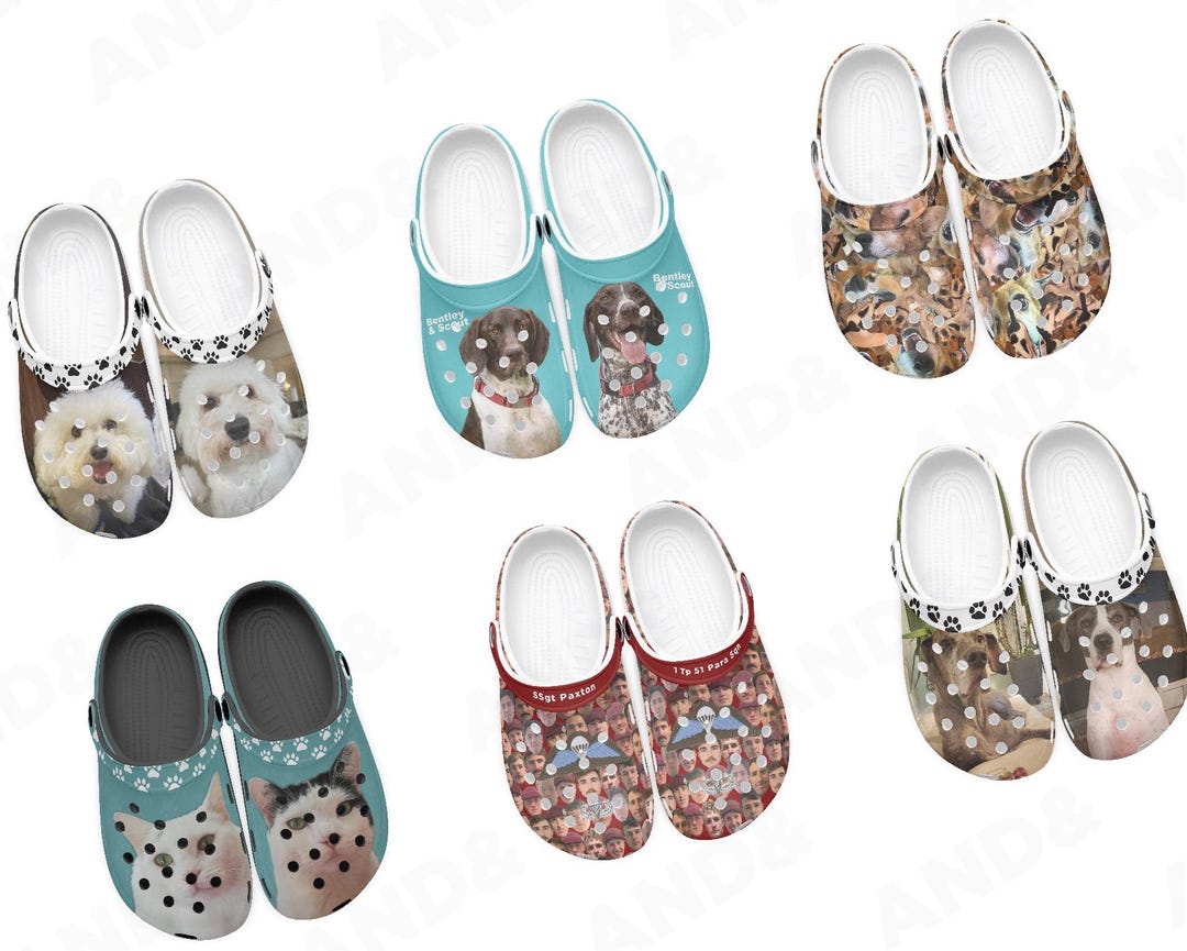 Create Custom Clogs With Artwork or Photos Printed Clogs Summer Shoes ...