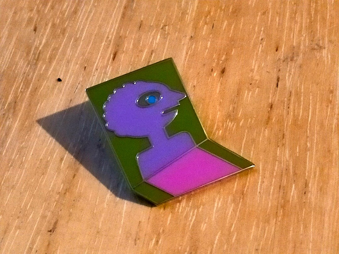 God Pin Cartoon God Prismo Enamel Pin Brooch Reflective Prism Geometry ...