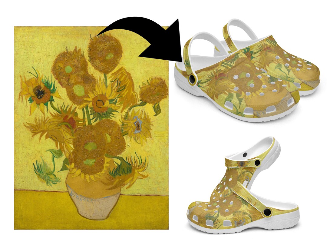 Van Gogh Clogs All Over Printed Clogs Van Gogh Clogs Art Shoes Slippers ...