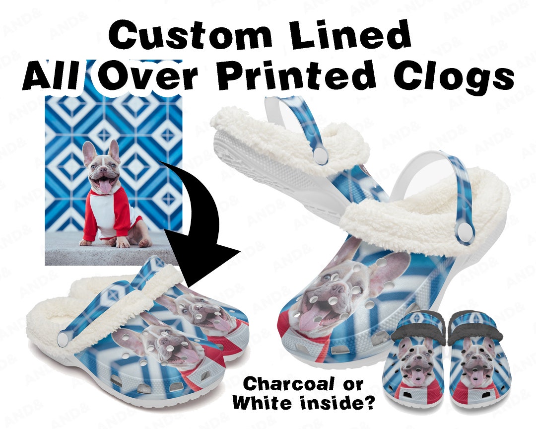 Clogs Custom Lined All Over Printed Clogs Summer Shoes Custom Slippers ...