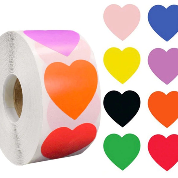 Small Heart Stickers - Etsy