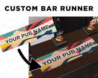 Custom Bar Mat Runner - Etsy