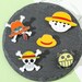 Anime One Piece Skull Luffy Enamel Pins Brooch Cosplay Props Straw Hat ...