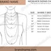 Necklace Chain Size Guide Necklace Chain Template Custom Canva Template ...