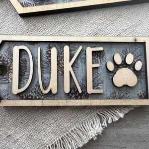 Personalized Christmas Stocking Tag, Stocking Tag With Beads, Country ...