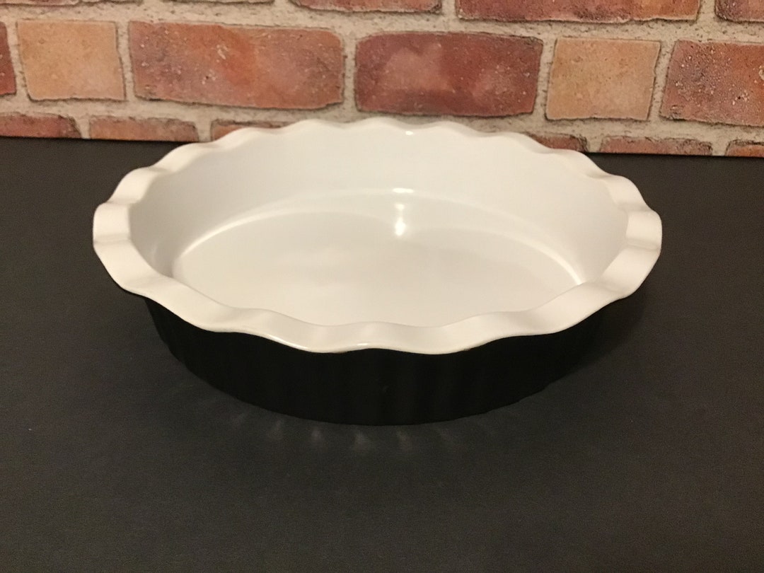 Bialetti 9 Stoneware Deep Dish Pie Plate Oven to Table Black - Etsy Bialetti 9 Stoneware Deep Dish Pie Plate Oven to Table Black - Etsy