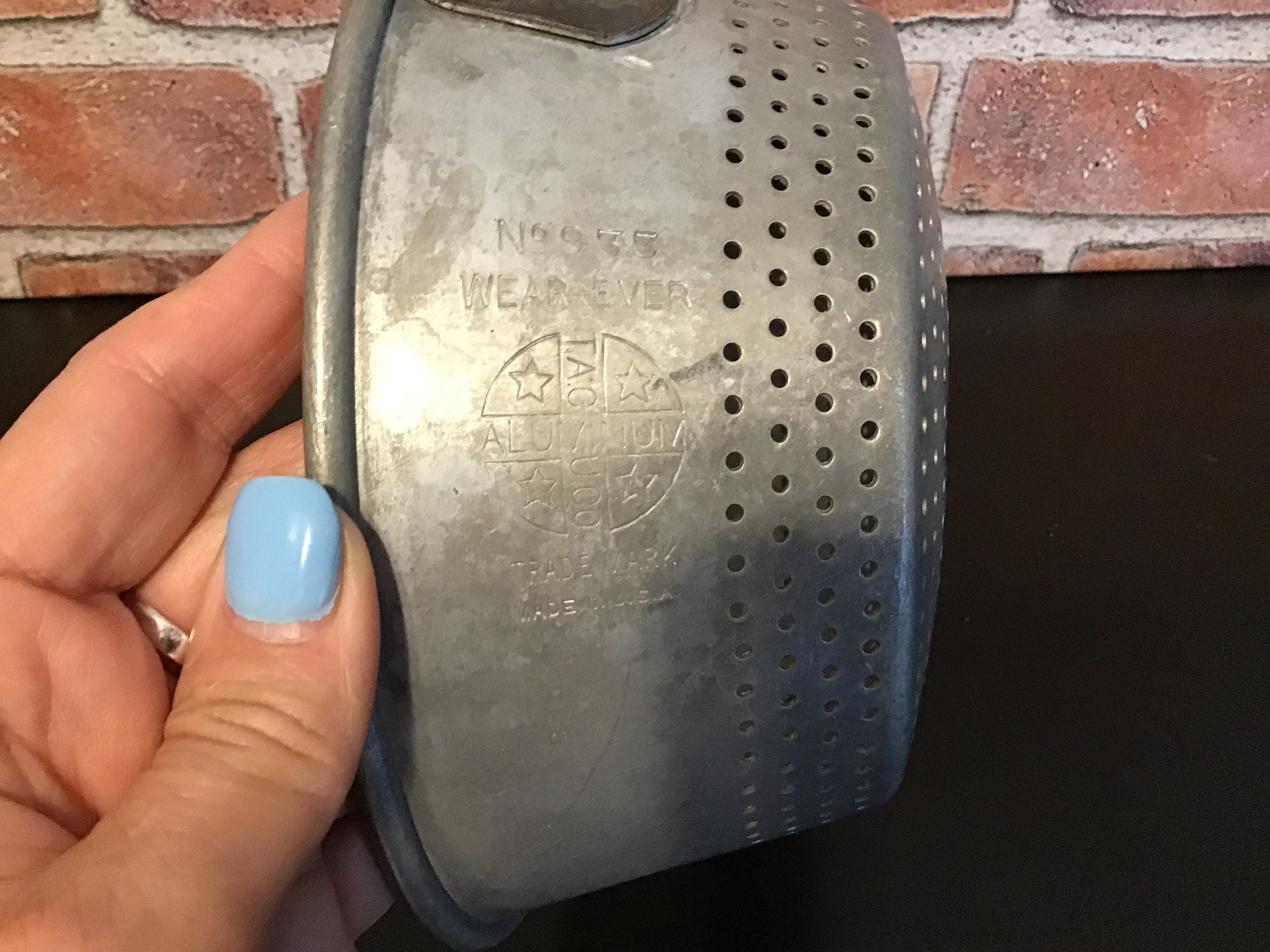 Vintage Wear Ever Aluminum Colander Hook and Handle Sieve Mid Century ...