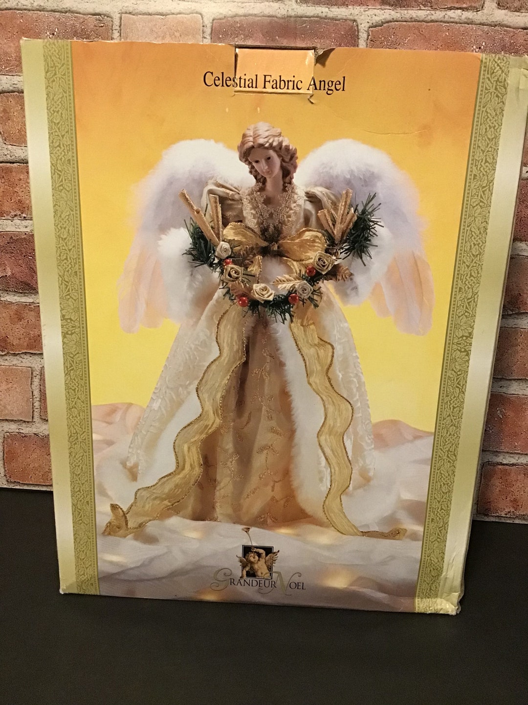 Grandeur Noel Celestial Fabric Angel Christmas Decor - Etsy
