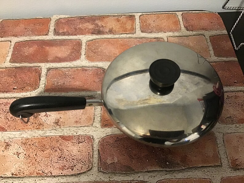 Revere Ware Copper Bottom 7 Inch Frying Pan With Lid 78 - Etsy