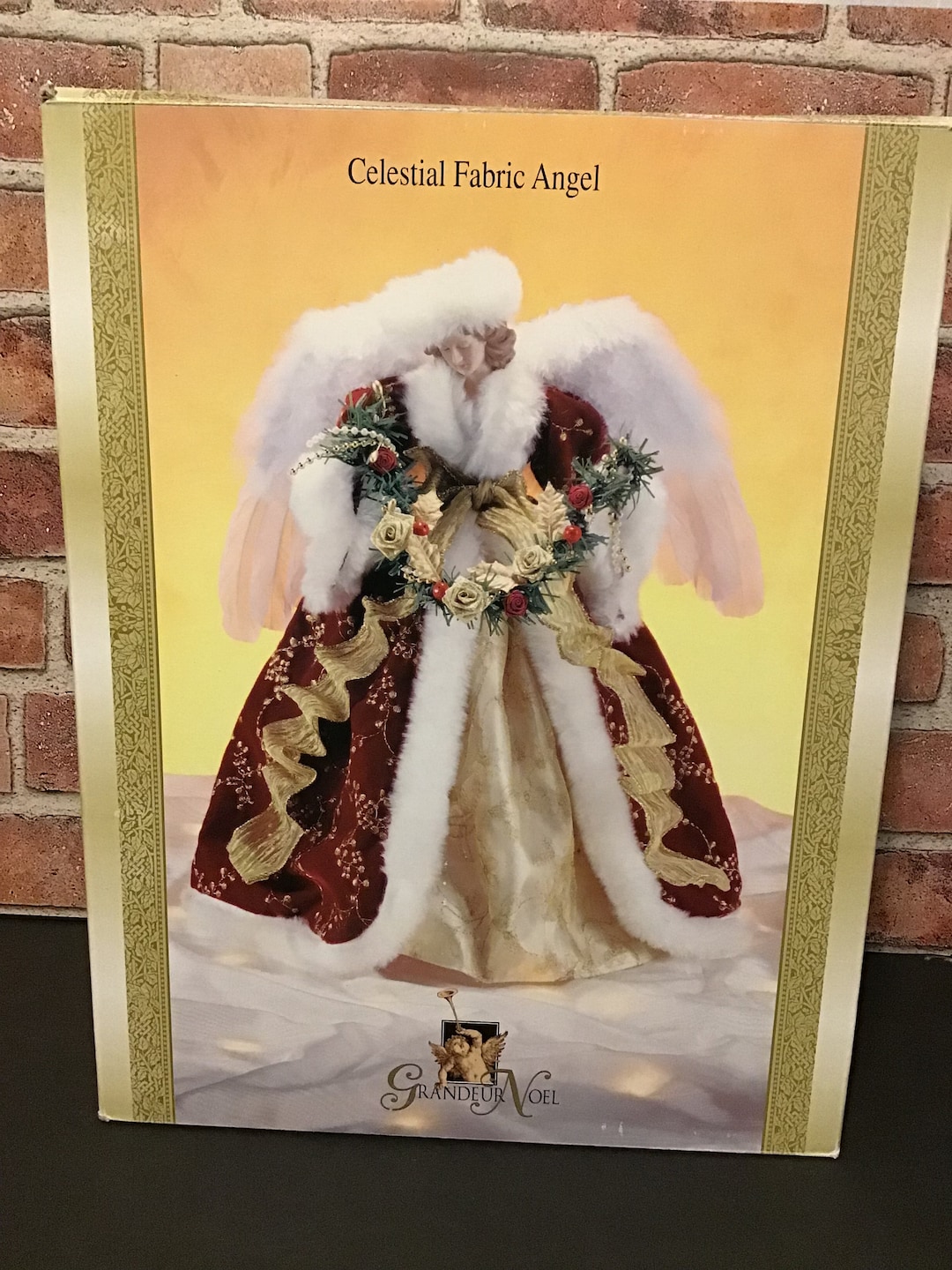 Grandeur Noel Celestial Fabric Angel Christmas Decor - Etsy