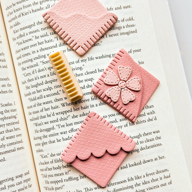 Corner Clay Bookmark - Etsy