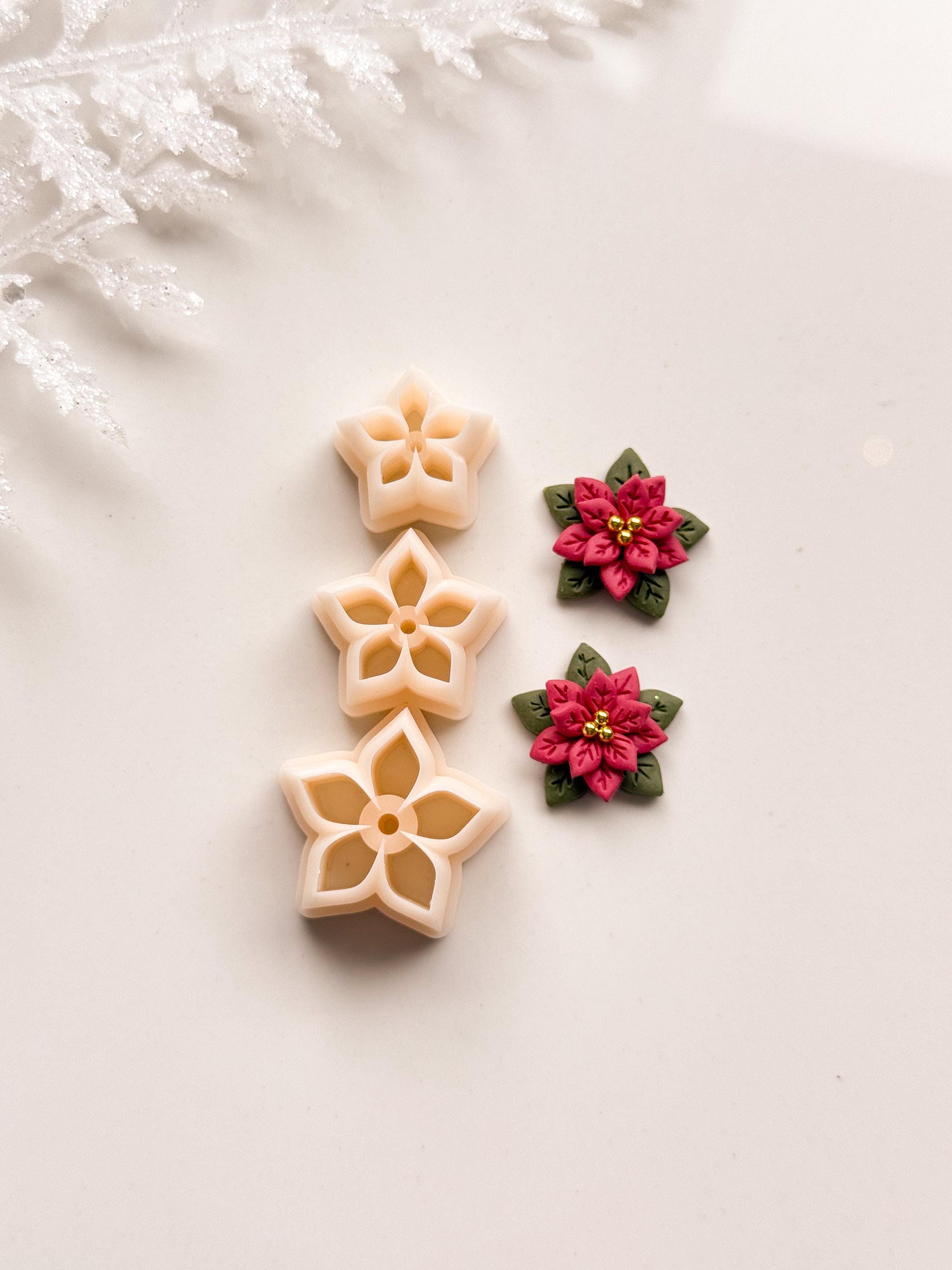 Poinsettia 2025 Clay Cutter Set - Etsy