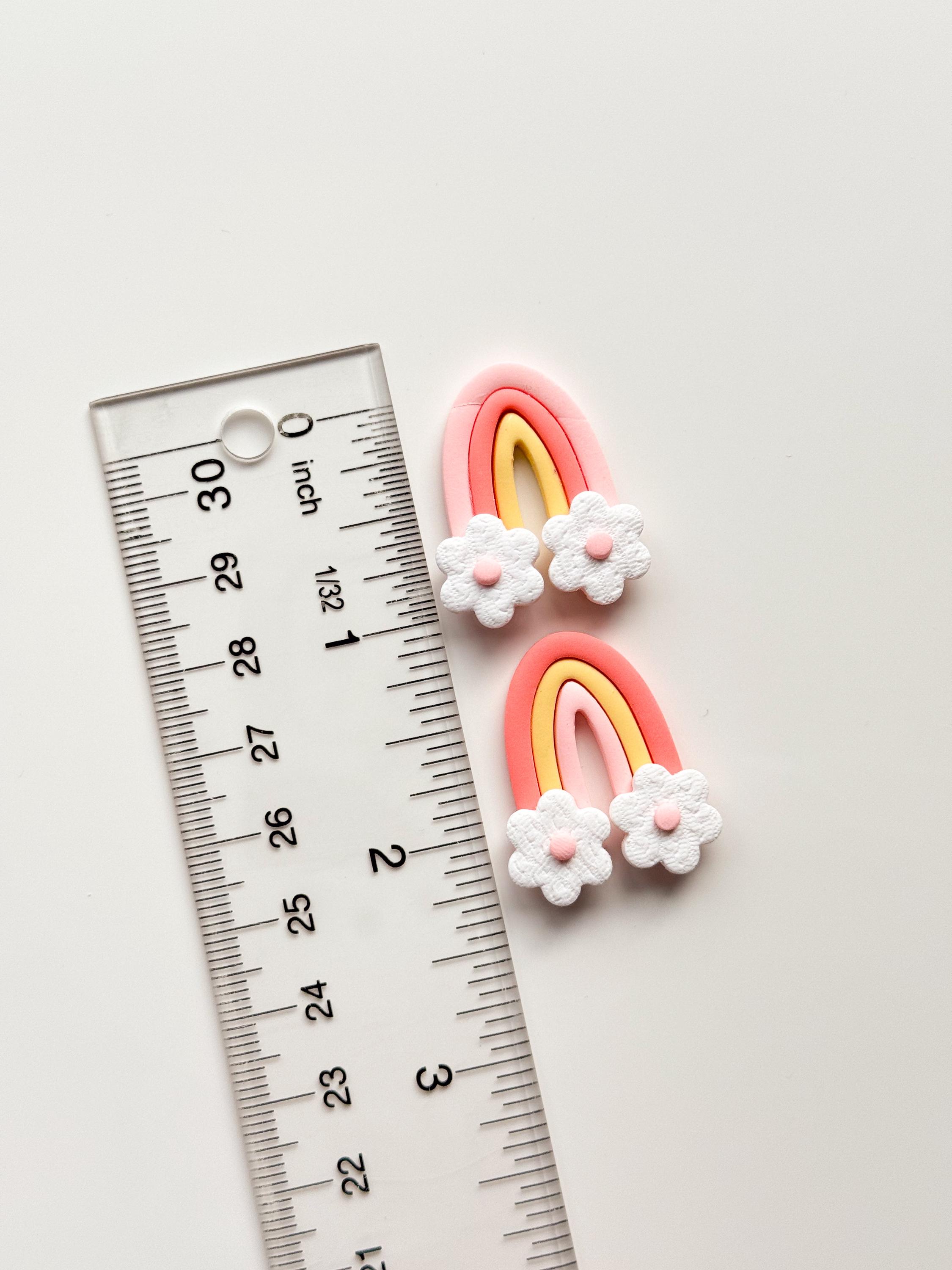 Rainbow Strips Cut Out + Flower Clay Cutter Set - Etsy