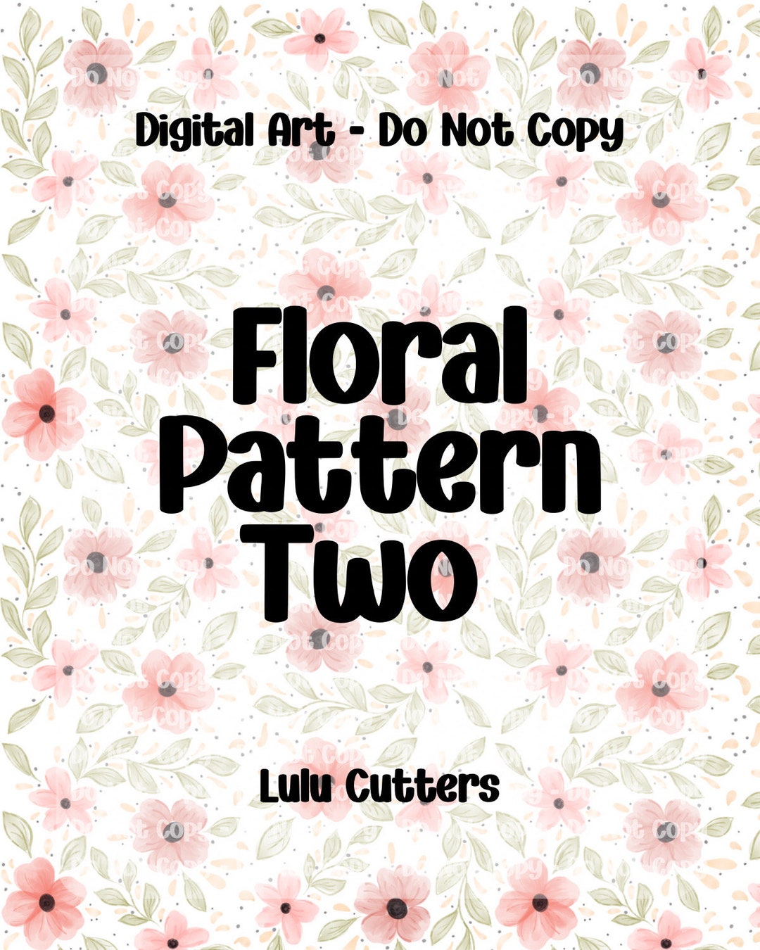 Digital Art - Floral Pattern Two - Etsy