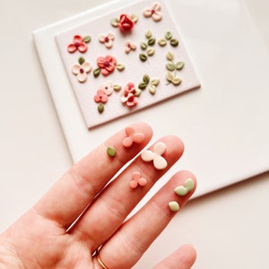 Floral & Leaf Cluster Micro Clay Cutters - Etsy