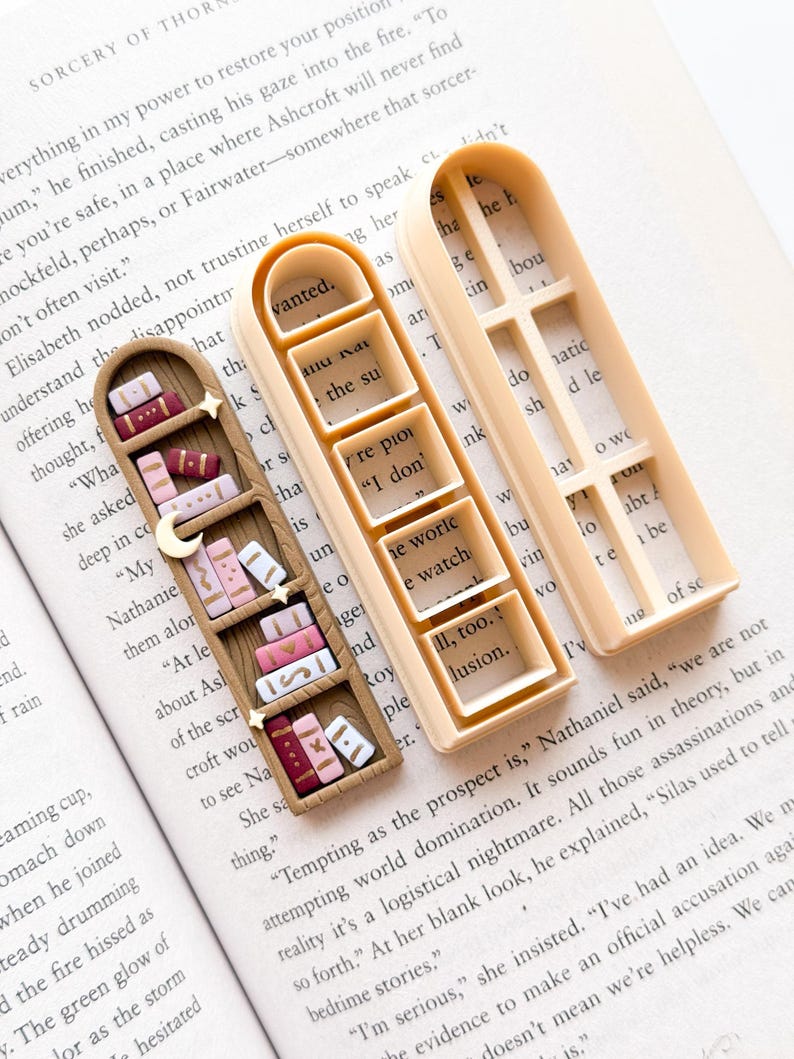 Bookshelf Bookmark Clay Cutters - Etsy Canada