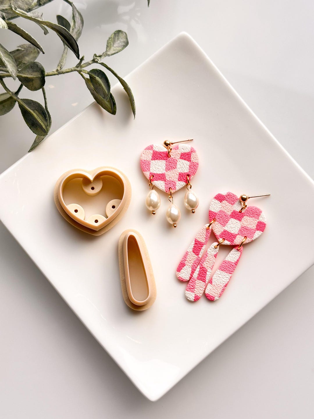 Heart Triple Dangle Clay Cutter - Drill Guides - Etsy