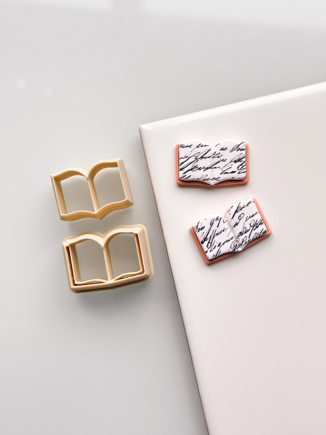 Open Book Clay Cutter Set - Etsy