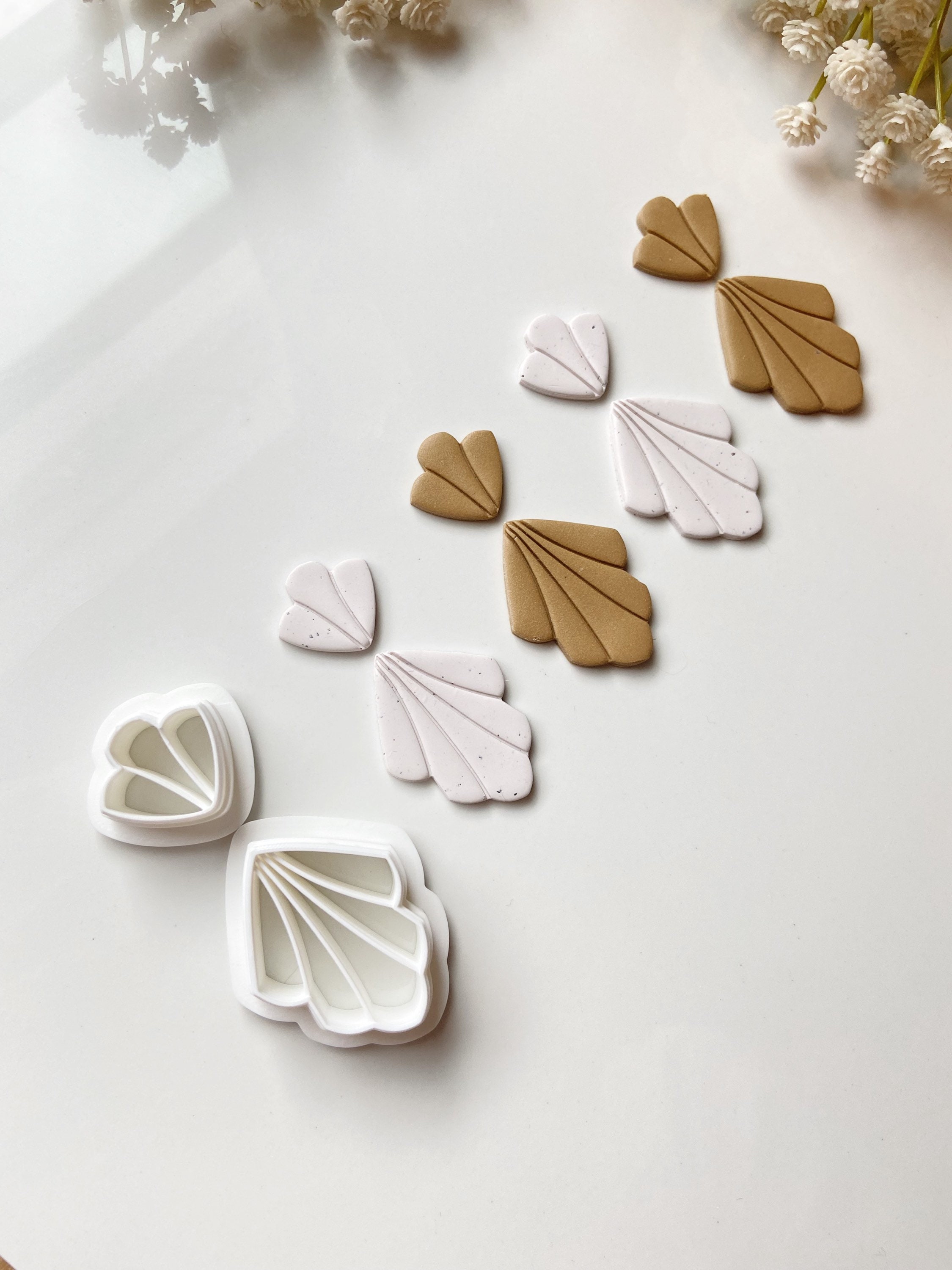 Evie Embossed 2 Set Clay Cutters - Etsy