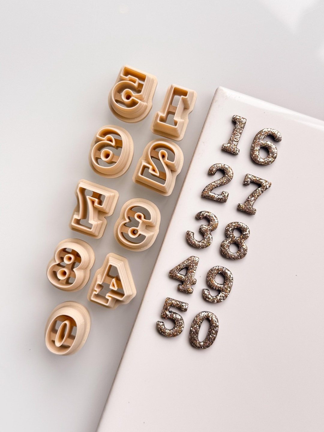 Numbers Set Clay Cutters 0-9 - Etsy