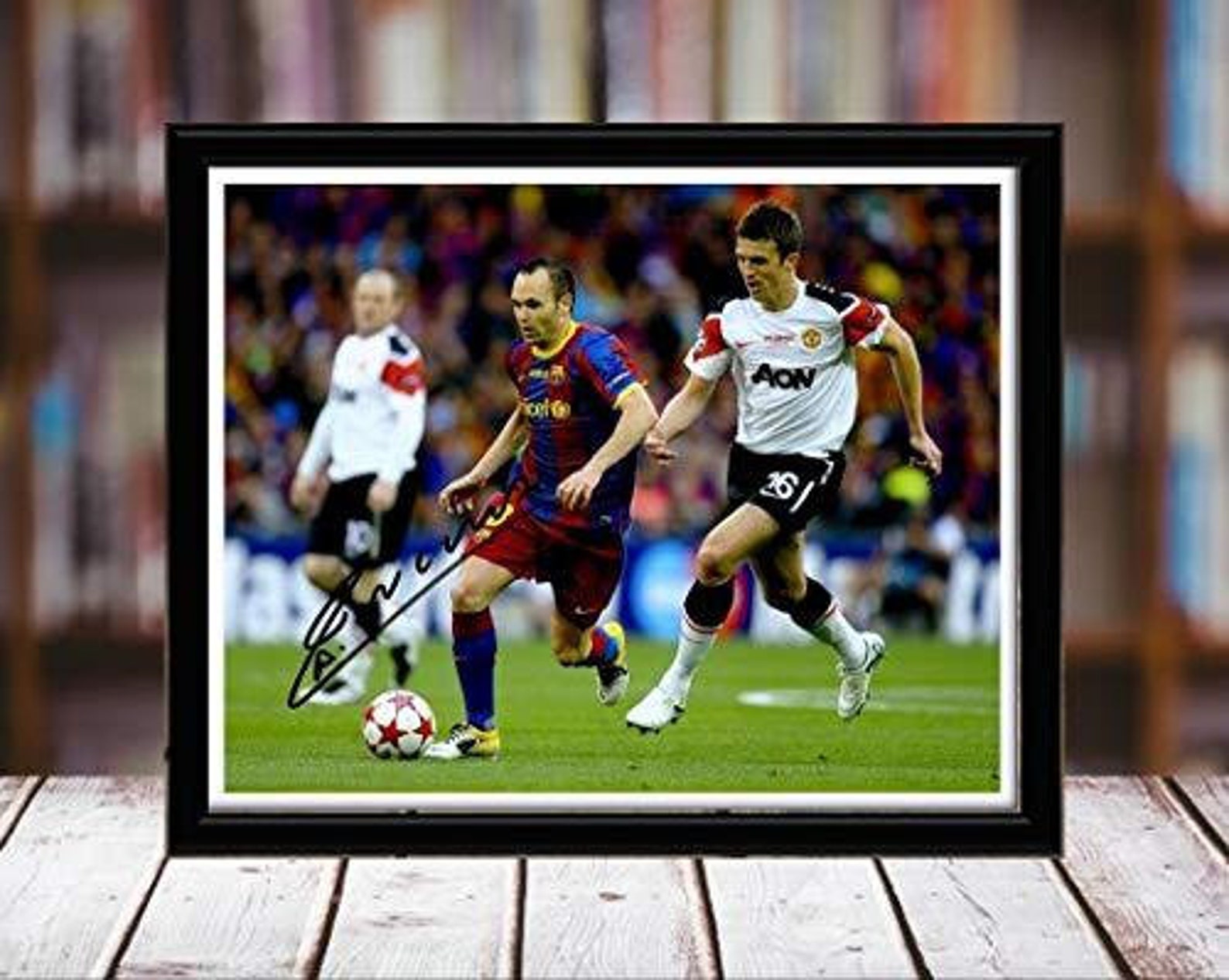 Andres Iniesta Autograph Promo Print Desktop Frame | Etsy